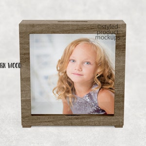 Dye Sublimation Shadow Bank Box Mockup | Add Your Own Image and ...