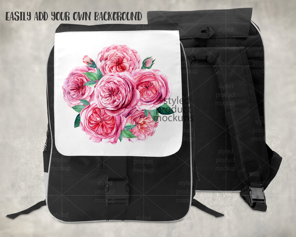 Dye Sublimation Large Backpack Mockup Add Your Own Image and - Etsy