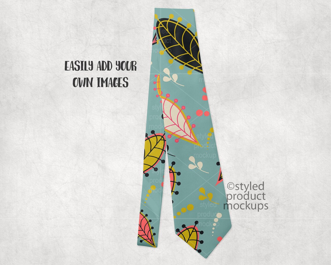 Dye Sublimation Neck Tie Mockup | Add Your Own Image and Background ...