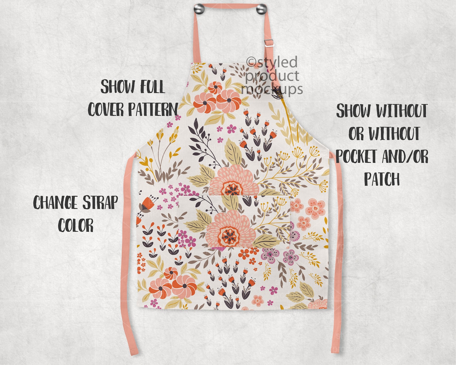 Dye Sublimation Adult Apron Mockup | Add Your Own Image and Background ...
