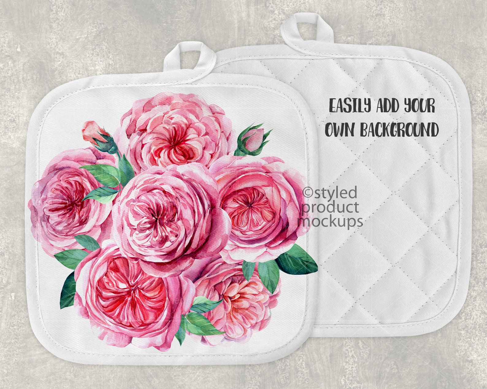 Dye Sublimation Pot Holder Mockup Add Your Own Image and - Etsy