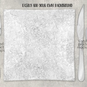 Dye Sublimation Glass 8 Inch Square Plate Mockup | Add Your Own Image ...