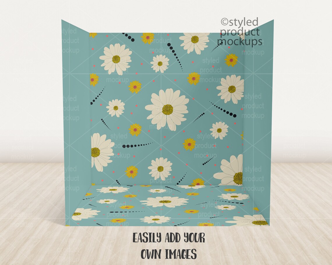 Party Décor Backdrop Cube Mockup Add Your Own Image and - Etsy