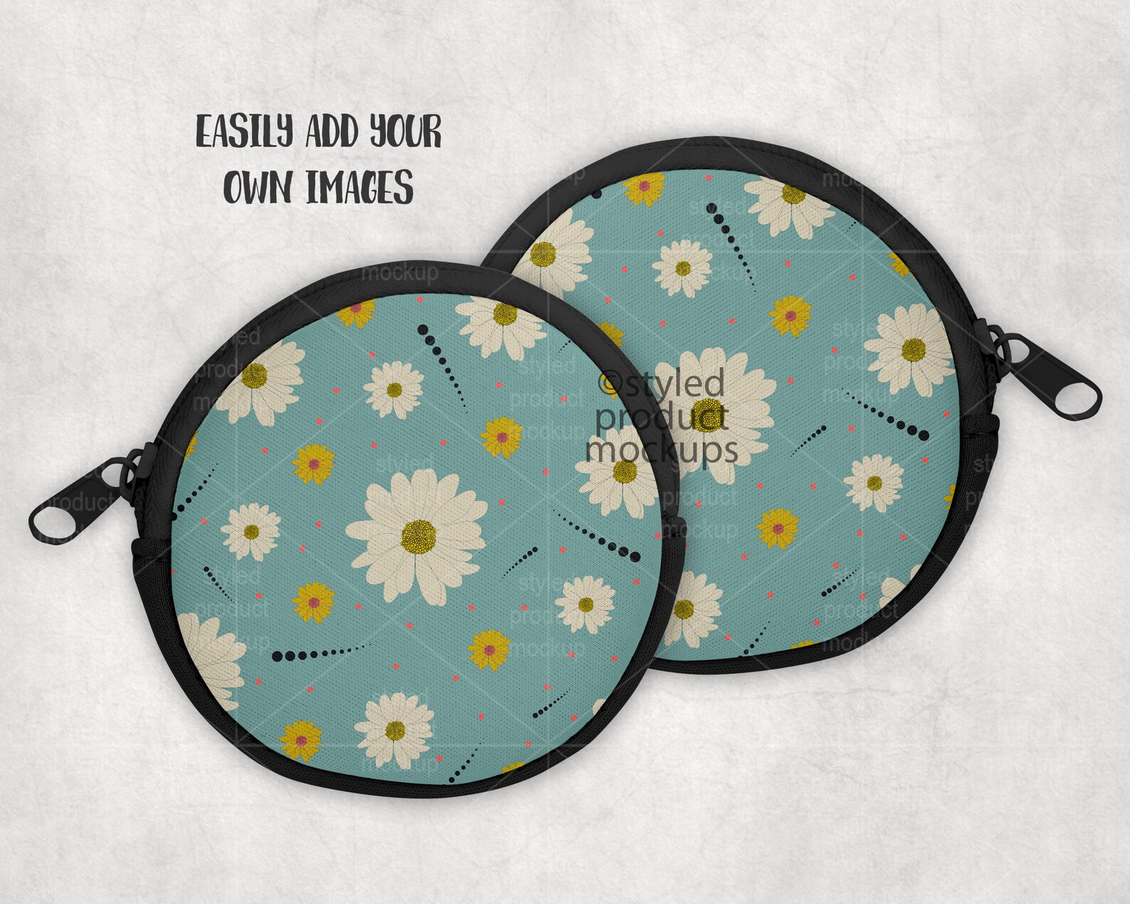 Dye Sublimation Round Coin Pouch Mockup Add Your Own Image - Etsy