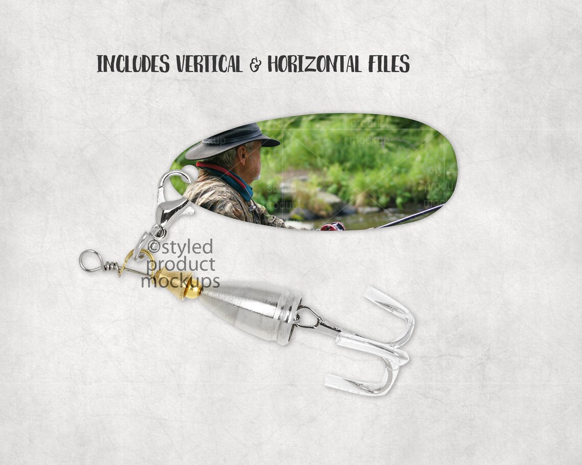 Dye Sublimation Fishing Lure Mockup Add Your Own Image and - Etsy