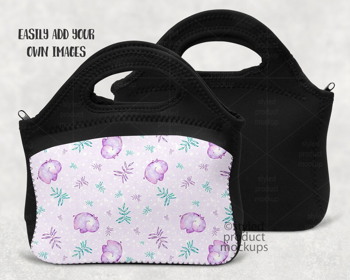 Dye Sublimation Mini Lunch Tote Mockup Add Your Own Image - Etsy