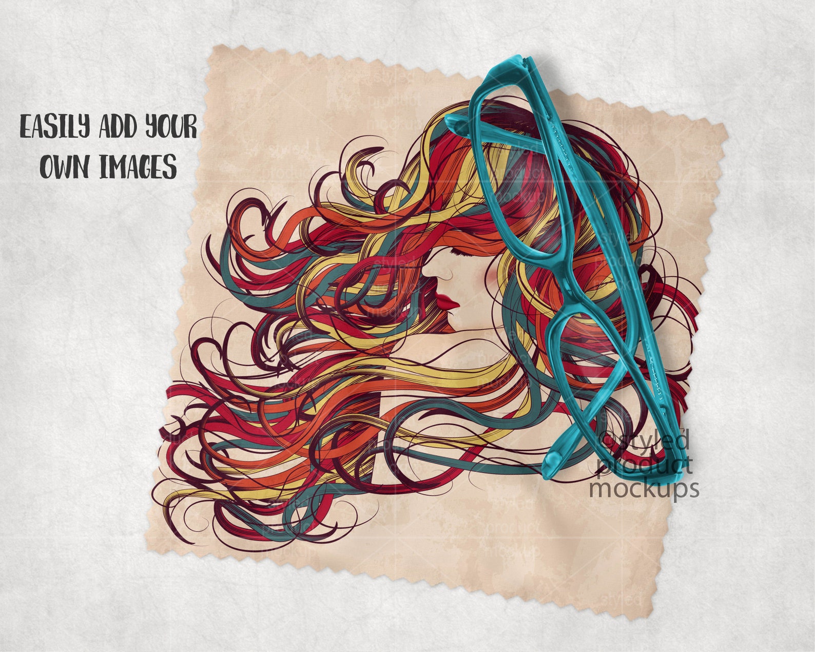 Dye Sublimation Lens Cloth Eyeglass Cleaner Mockup Add Your - Etsy