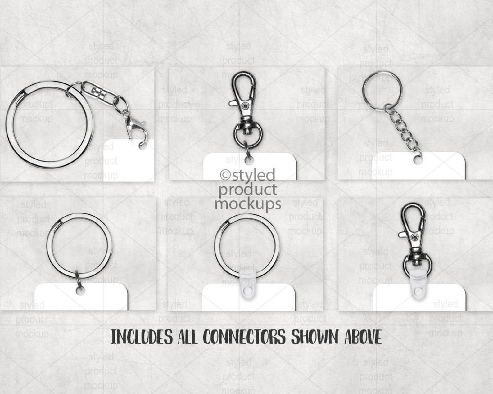 Rectangle Hard Board MDF Sublimation Keychain Mockup Template - Etsy