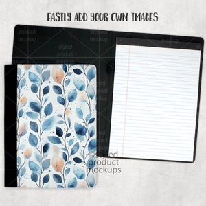 Dye Sublimation Paper Padfolio Portfolio Mockup | Add Your Own Image ...
