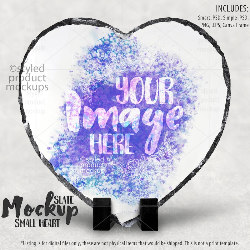 Heart Shaped Stone Slate - Etsy UK