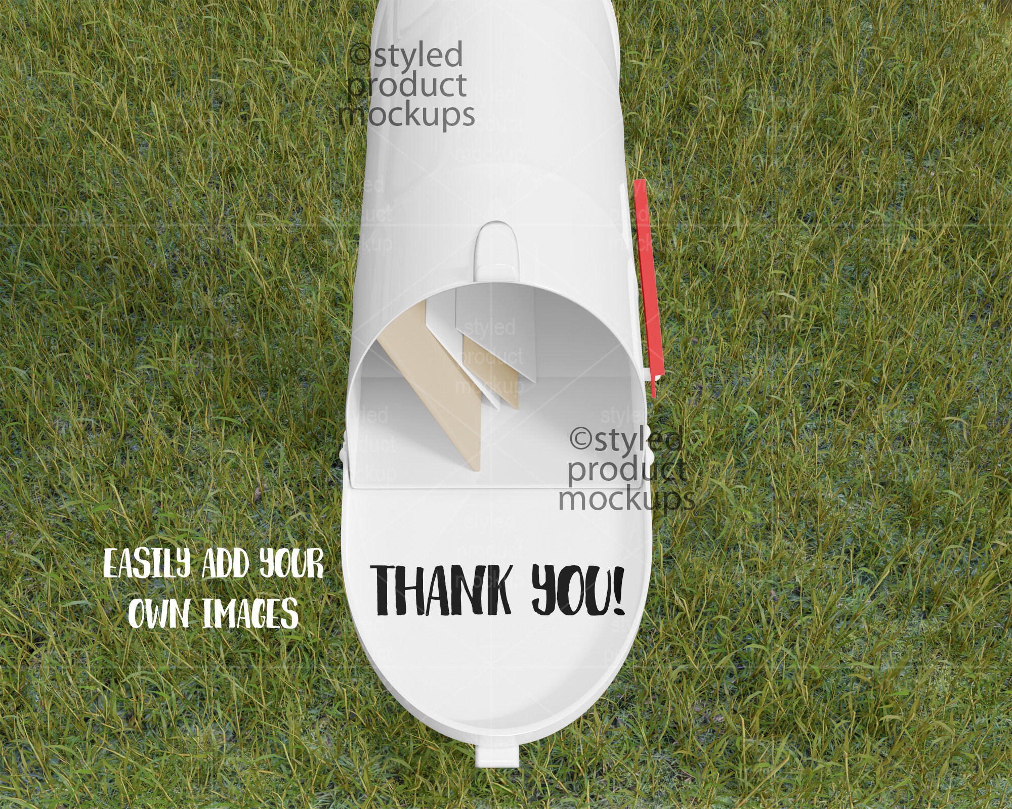 Inner Lid Mailbox Decal Mockup | Add Your Own Image and Background - Etsy