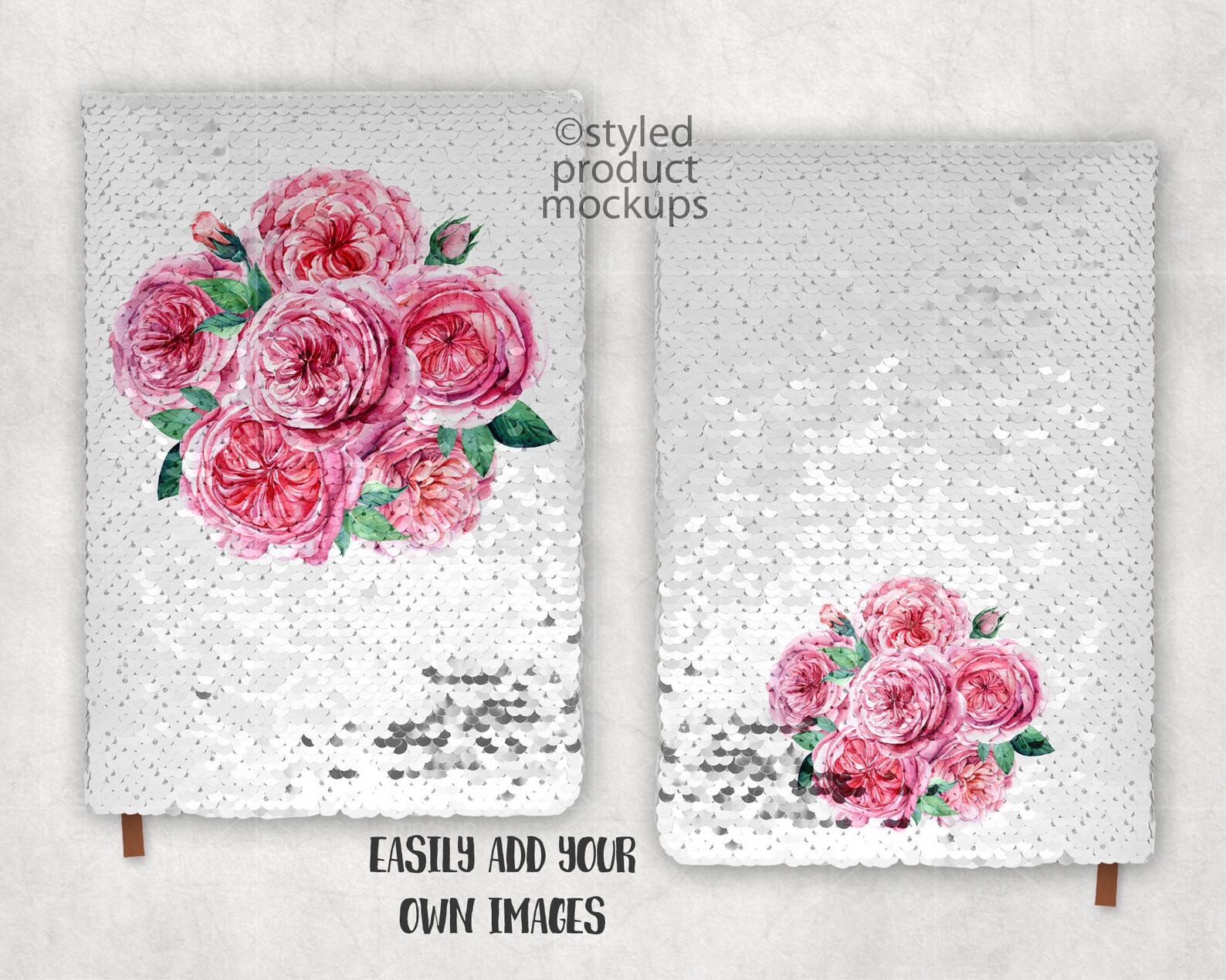 Dye Sublimation Metallic Sequin Notebook Mockup Add Your Own - Etsy