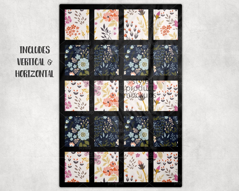 Dye Sublimation 20 Panel Blanket Mockup Add Your Own Image - Etsy