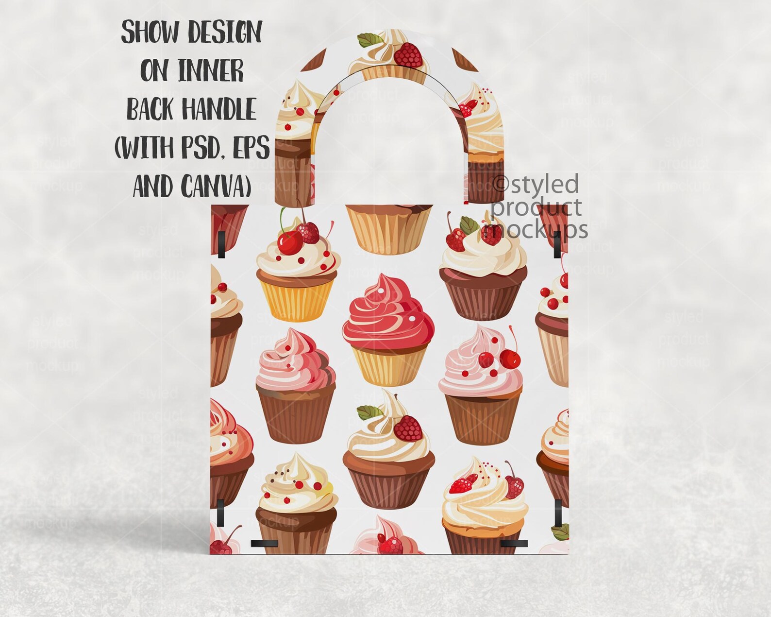 Dye Sublimation MDF Hardboard Gift Bag Mockup | Add Your Own Image and ...