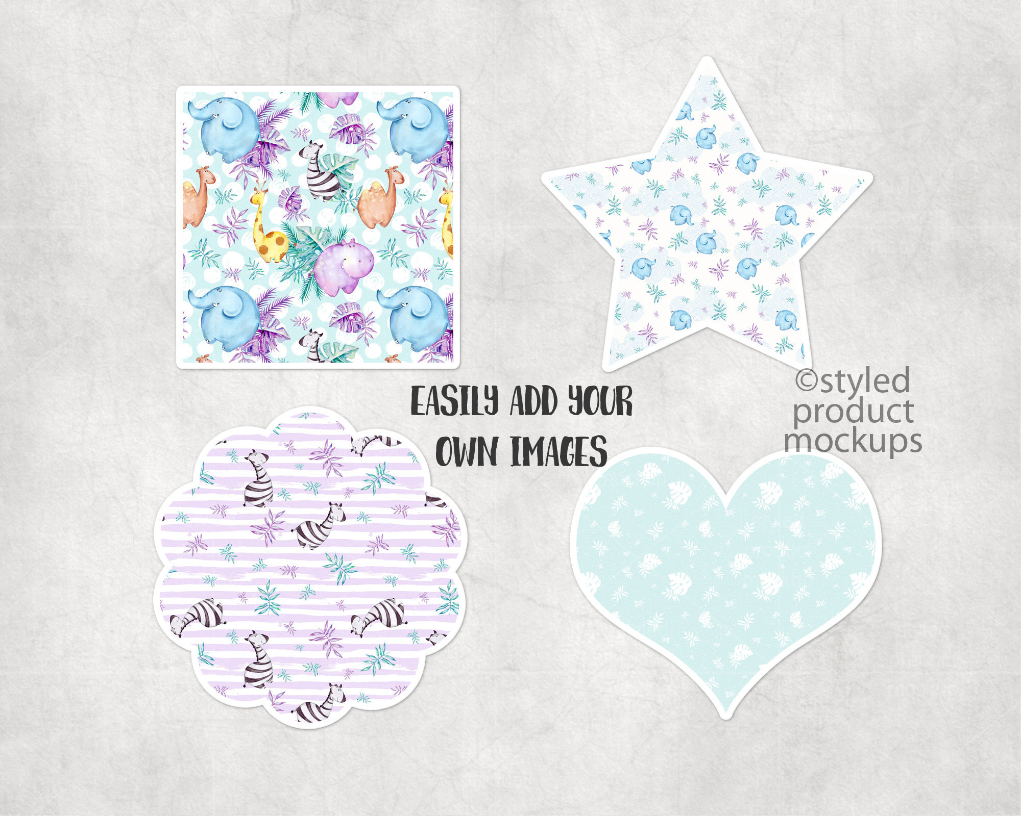 DIY Custom Sticker Shape Effects for Mocking up Your Custom - Etsy