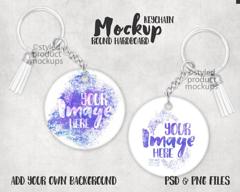 Dye Sublimation Round Hardboard Keychain With Tassel Mockup - Etsy