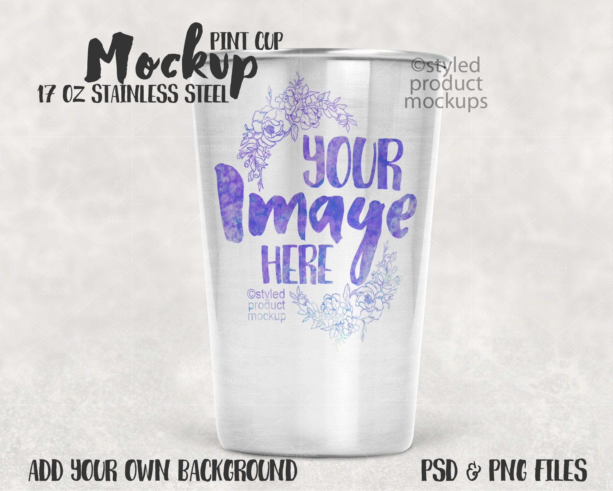 Dye Sublimation 17 Oz Stainless Steel Beer Pint Tumbler Mockup - Etsy