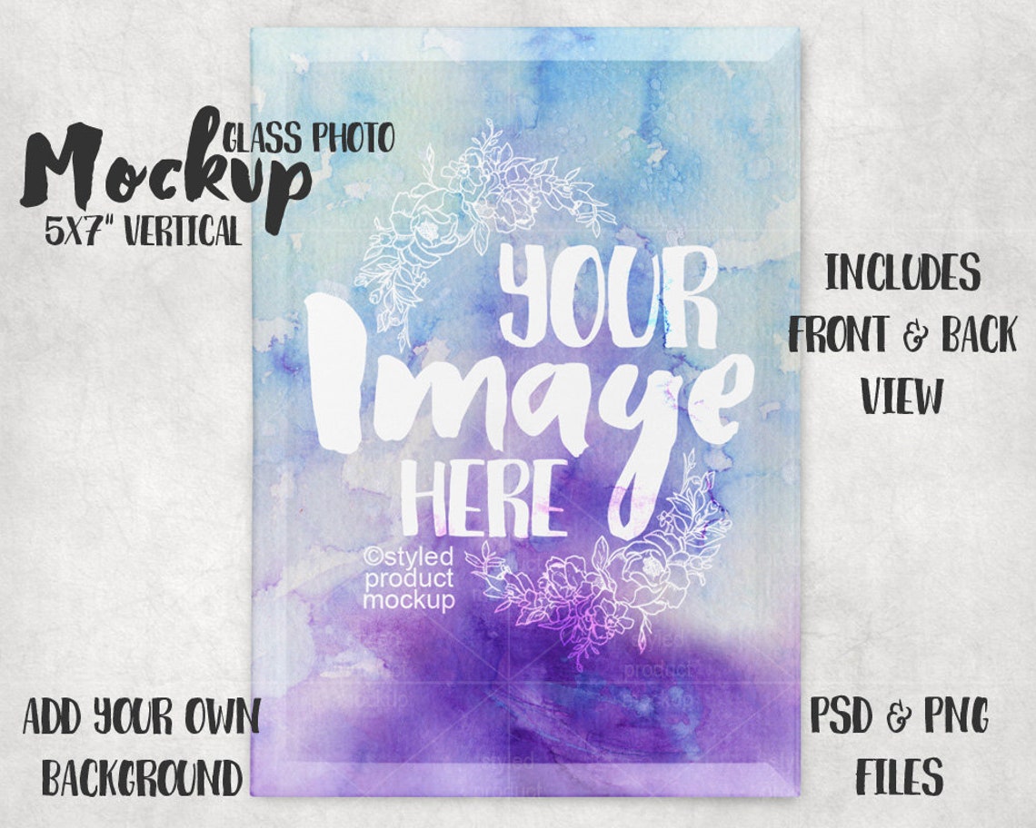 Dye Sublimation Glass Photo Panel Mockup Template Add Your - Etsy