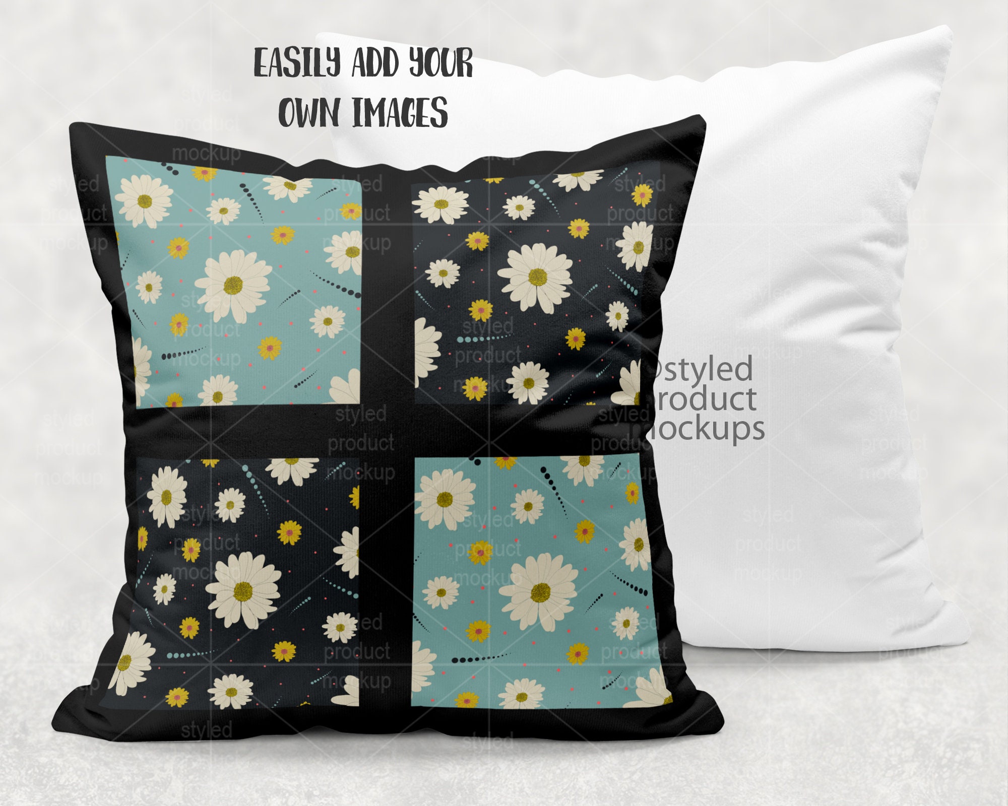 Dye Sublimation 4 Panel Pillow Mockup Add Your Own Image and | Etsy