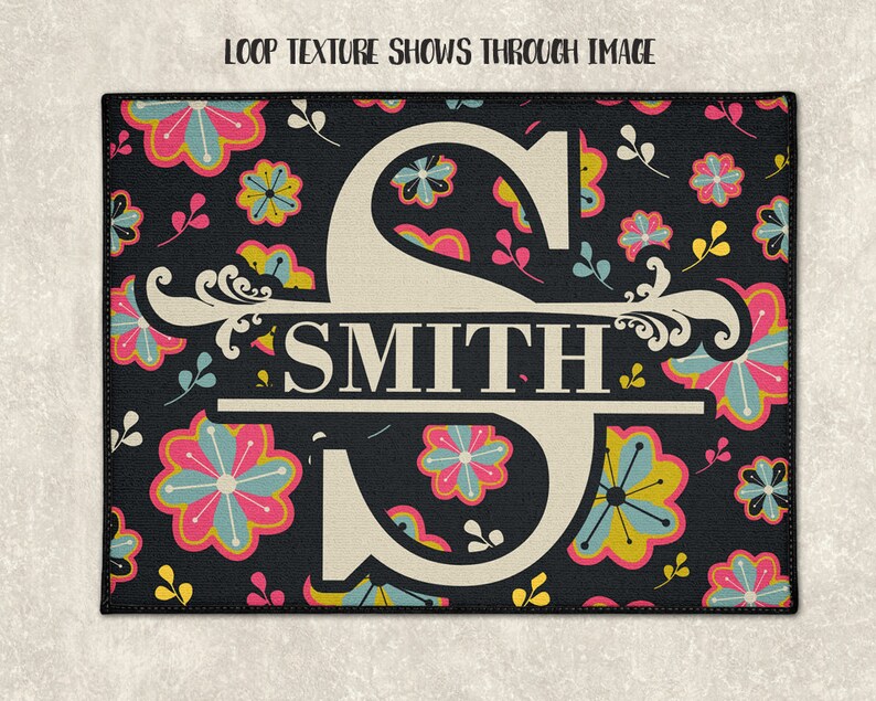 Loop Floor Mat Mockup Template Rectangle Rug for Dye | Etsy