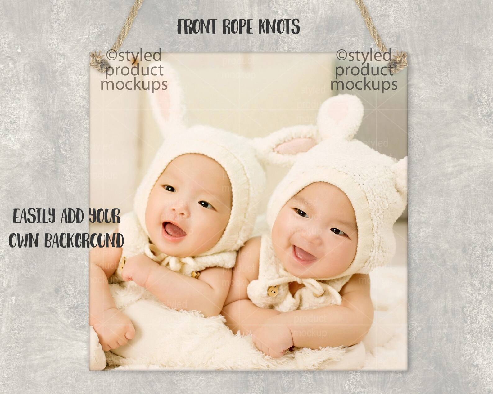 Dye Sublimation Square Hanging Hardboard Sign Mockup Add - Etsy