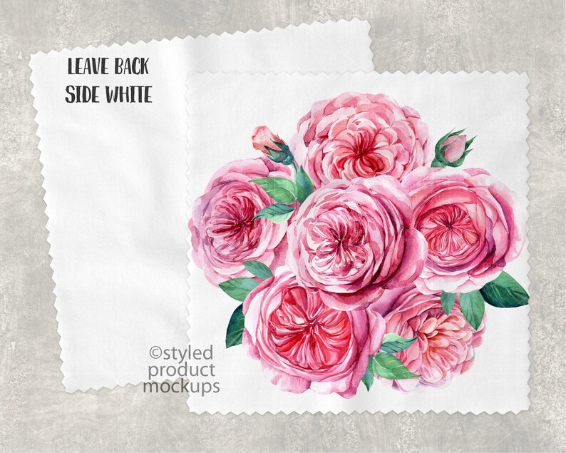 Dye Sublimation Square Lens Cloth Eyeglass Cleaner Mockup | Etsy