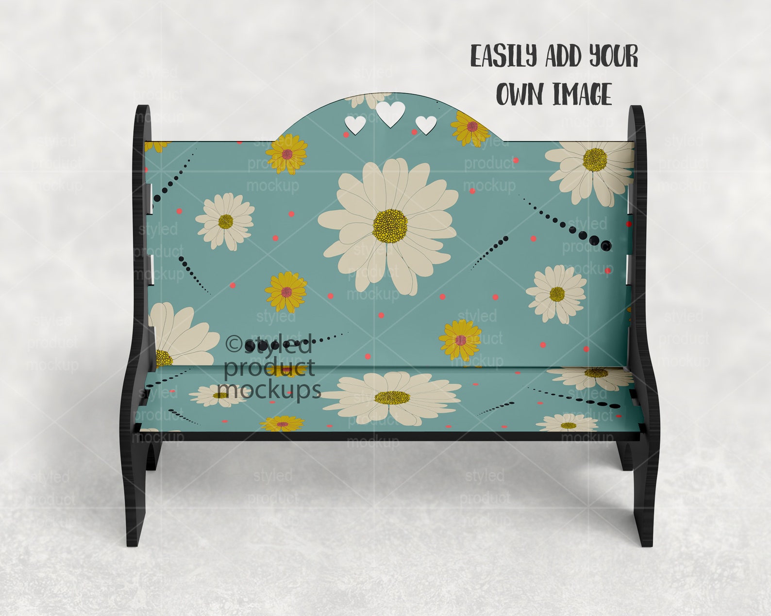 Dye Sublimation MDF Memorial Mini Bench Mockup Add Your Own - Etsy
