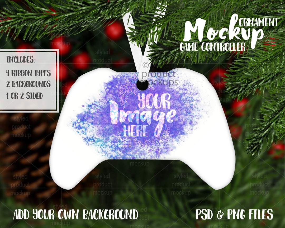 Dye Sublimation Game Controller Shaped Christmas Ornament - Etsy