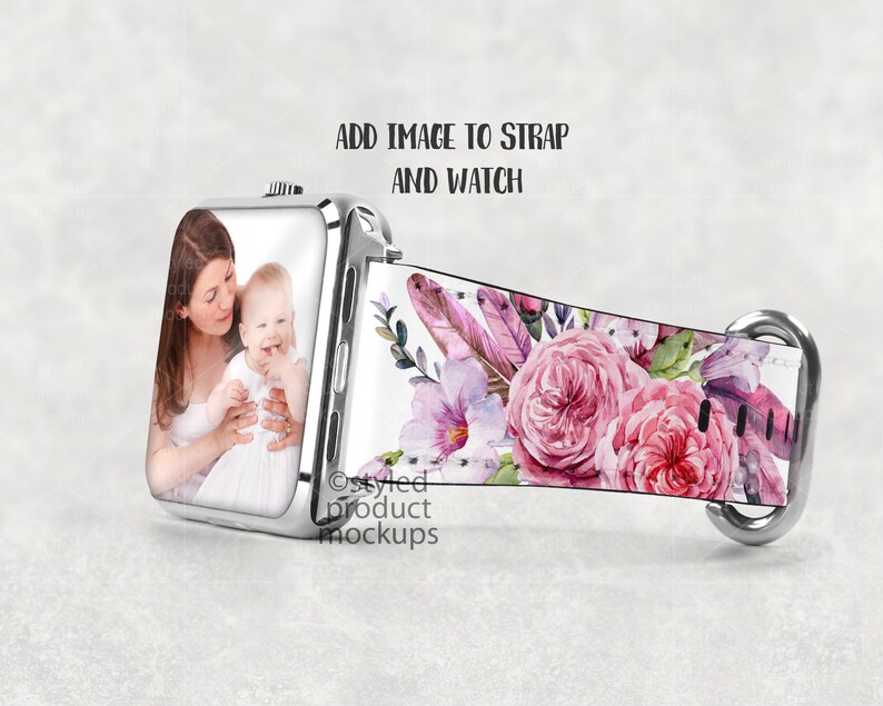 Dye Sublimation Smart Watch Band Mockup | Add Your Own Image and ...