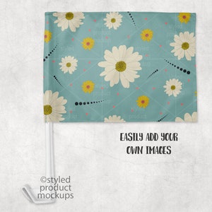 Dye Sublimation Car Flag Mockup | Add Your Own Image and Background - Etsy