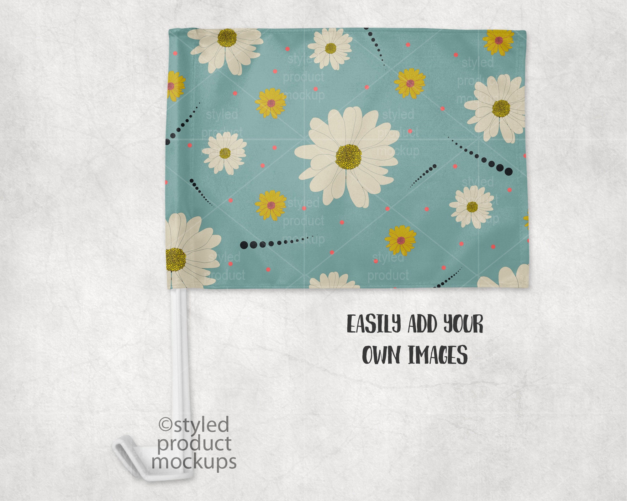 Dye Sublimation Car Flag Mockup Add Your Own Image and - Etsy