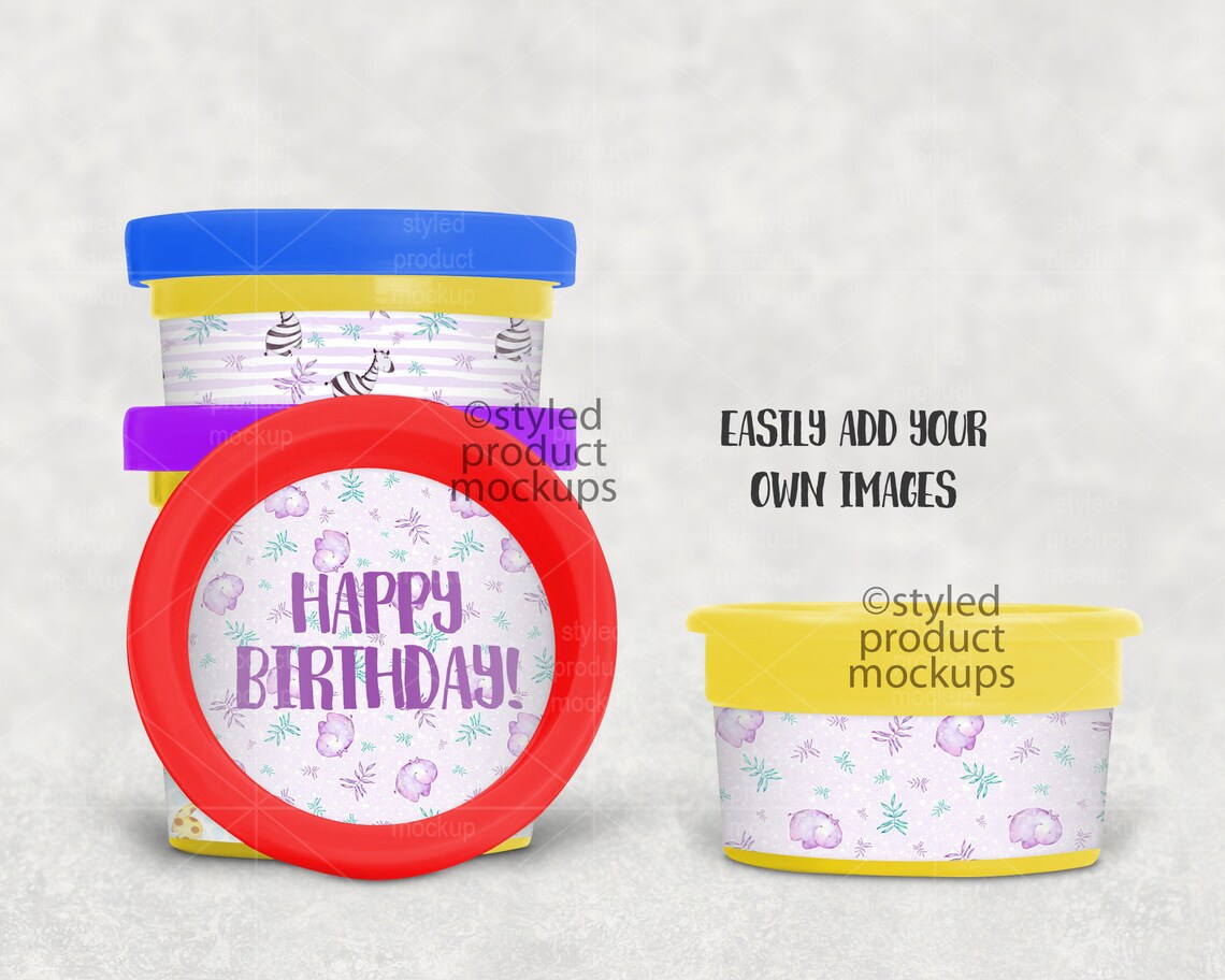 Party Favor 1oz Childs Play Craft Dough Label Mockup Add - Etsy