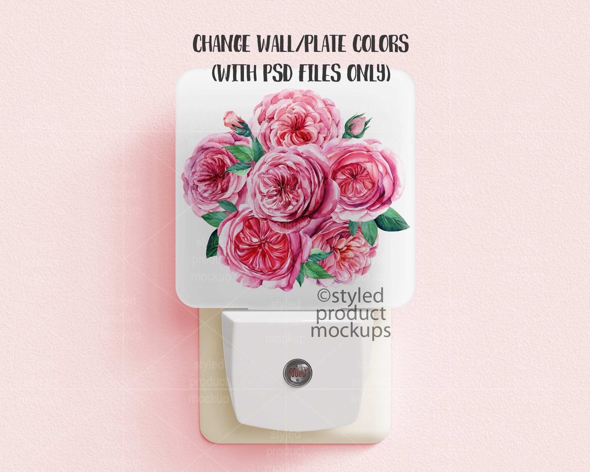 Dye Sublimation Acrylic Square Night Light Mockup | Square Nighlight ...