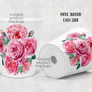 Dye Sublimation Flower Pot Mockup | Add Your Own Image and Background ...