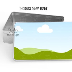 Dye Sublimation Rectangle Tin Metal Box Mockup Add Your Own - Etsy