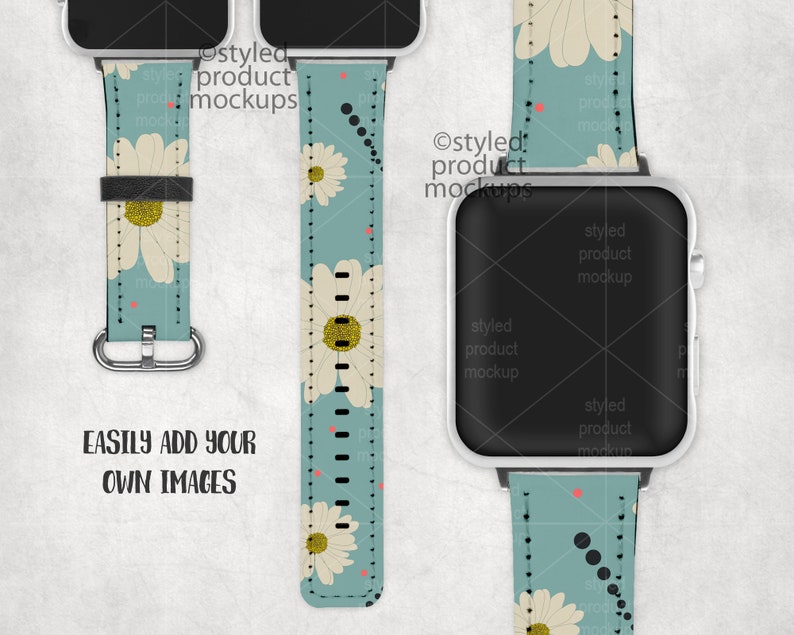 Dye Sublimation Apple Watch Band Mockup Add Your Own Image - Etsy