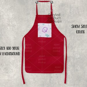 Dye Sublimation Child Sized Apron Mockup | Add Your Own Image and ...