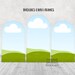 Three Panel Party Backdrop Trio Display Mockup | Add Your Own Image and ...