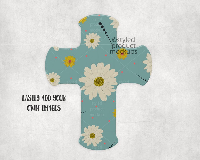 Dye Sublimation Ceramic Cross Mockup Add Your Own Image and | Etsy
