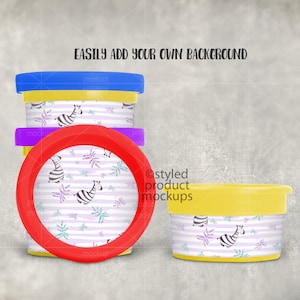 Party Favor 1oz Child’s Play Craft Dough Label Mockup | Add Your Own ...