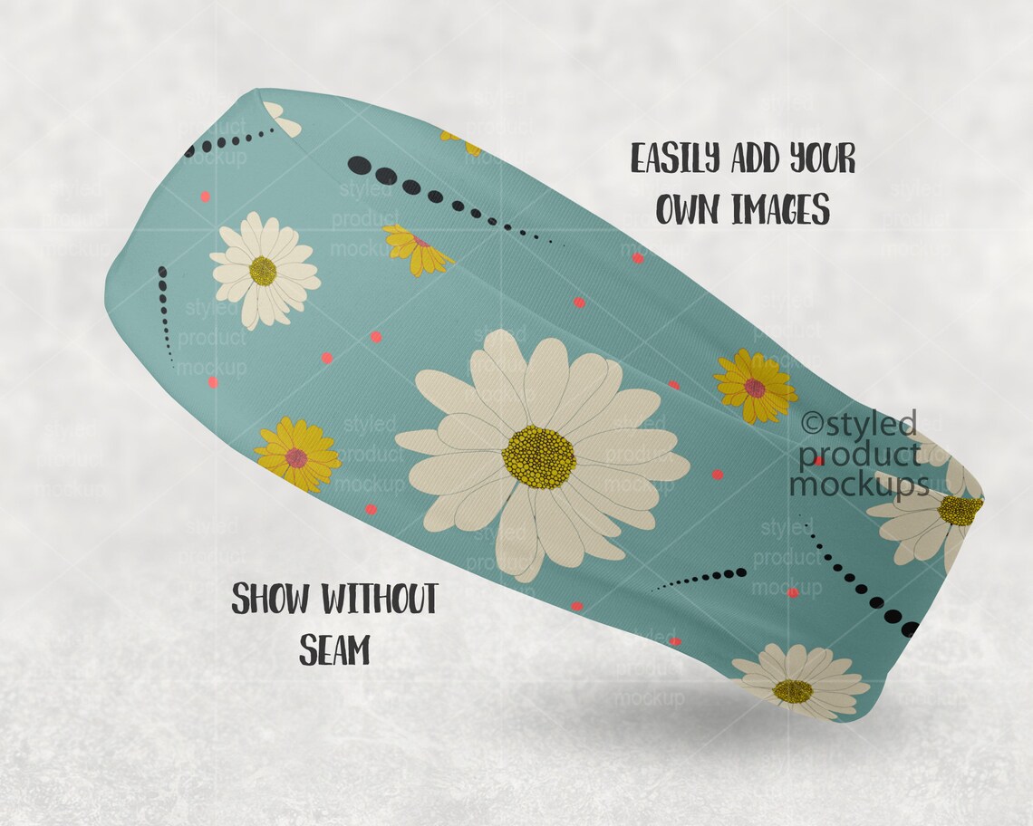 Dye Sublimation Basic Headband Mockup Add Your Own Image and - Etsy