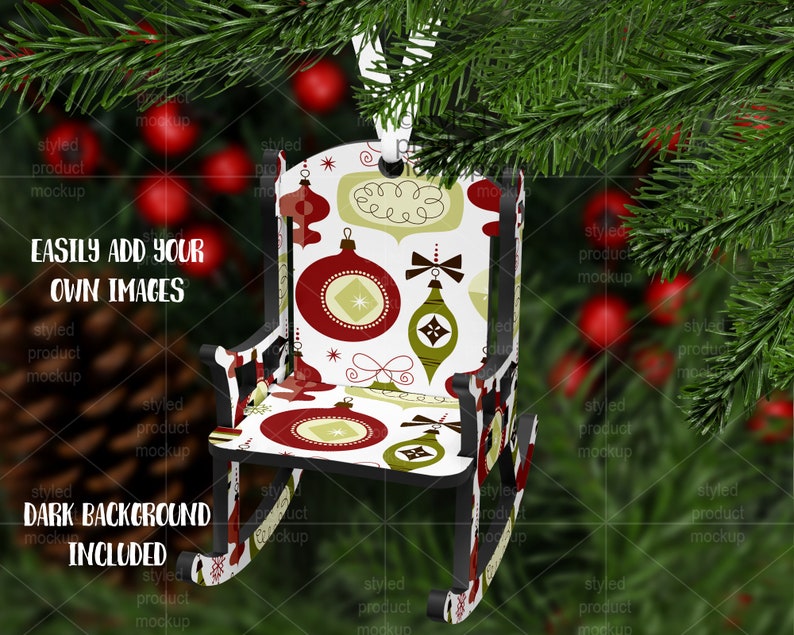 Dye Sublimation Memorial Rocking Chair Christmas Ornament - Etsy