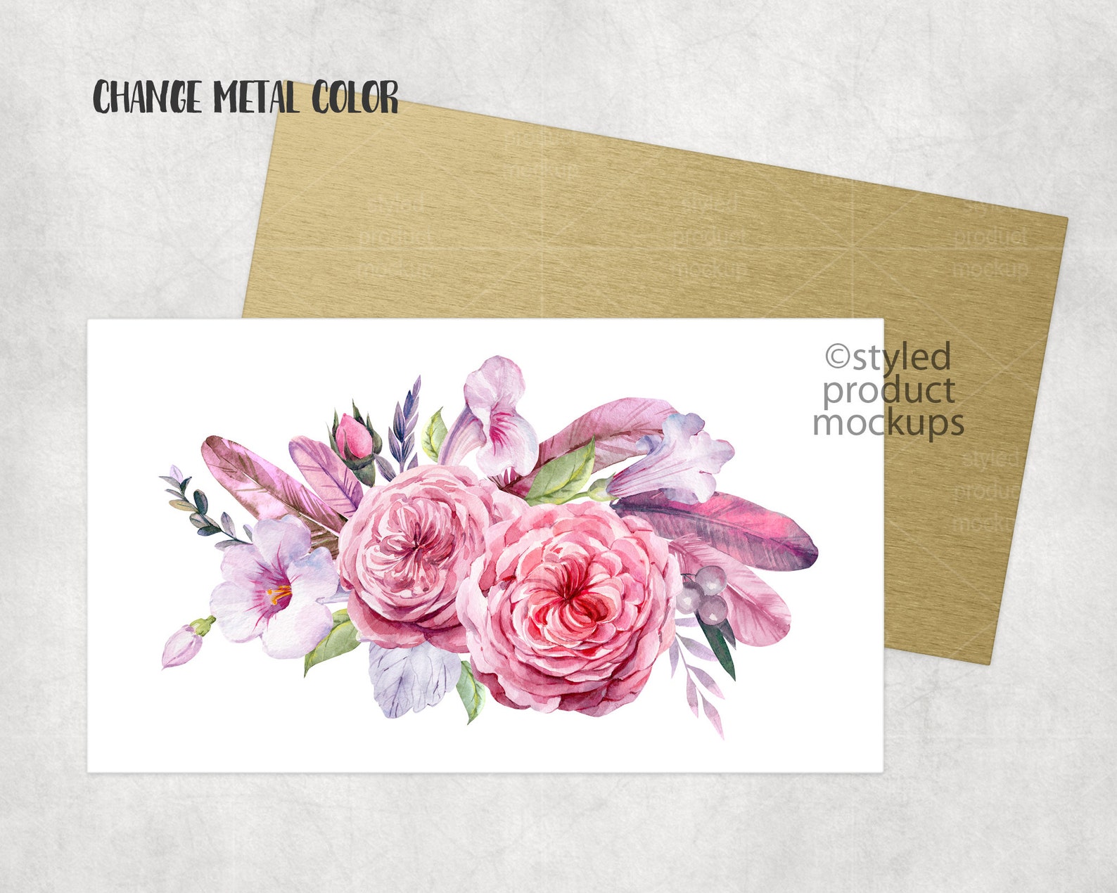 Dye Sublimation Aluminum Wallet Card Mockup Add Your Own - Etsy