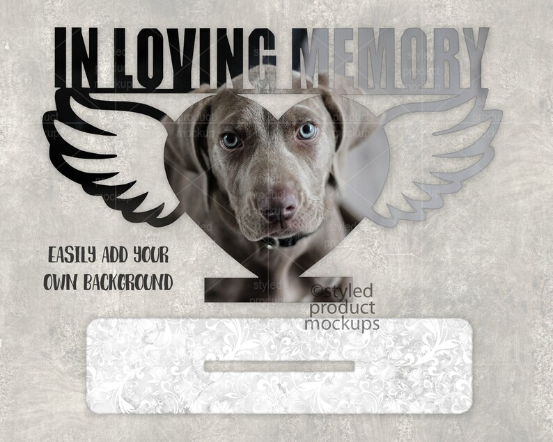 Dye Sublimation in Loving Memory Sign Mockup Add Your Own - Etsy