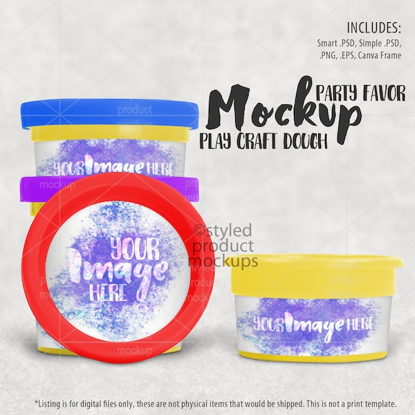 1 Oz Play Doh Template - Etsy