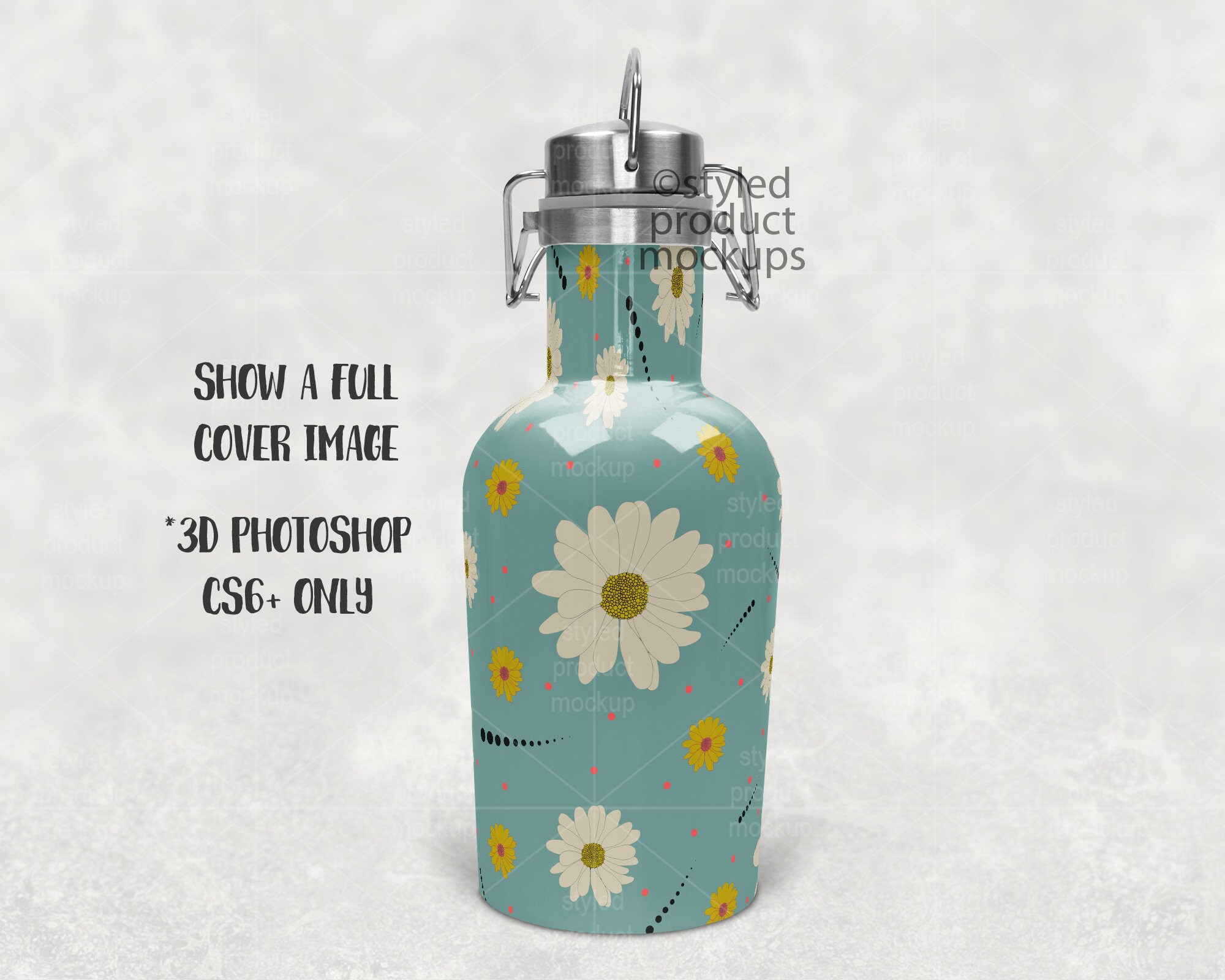 Dye Sublimation 32 Oz White Growler Mockup Add Your Own | Etsy