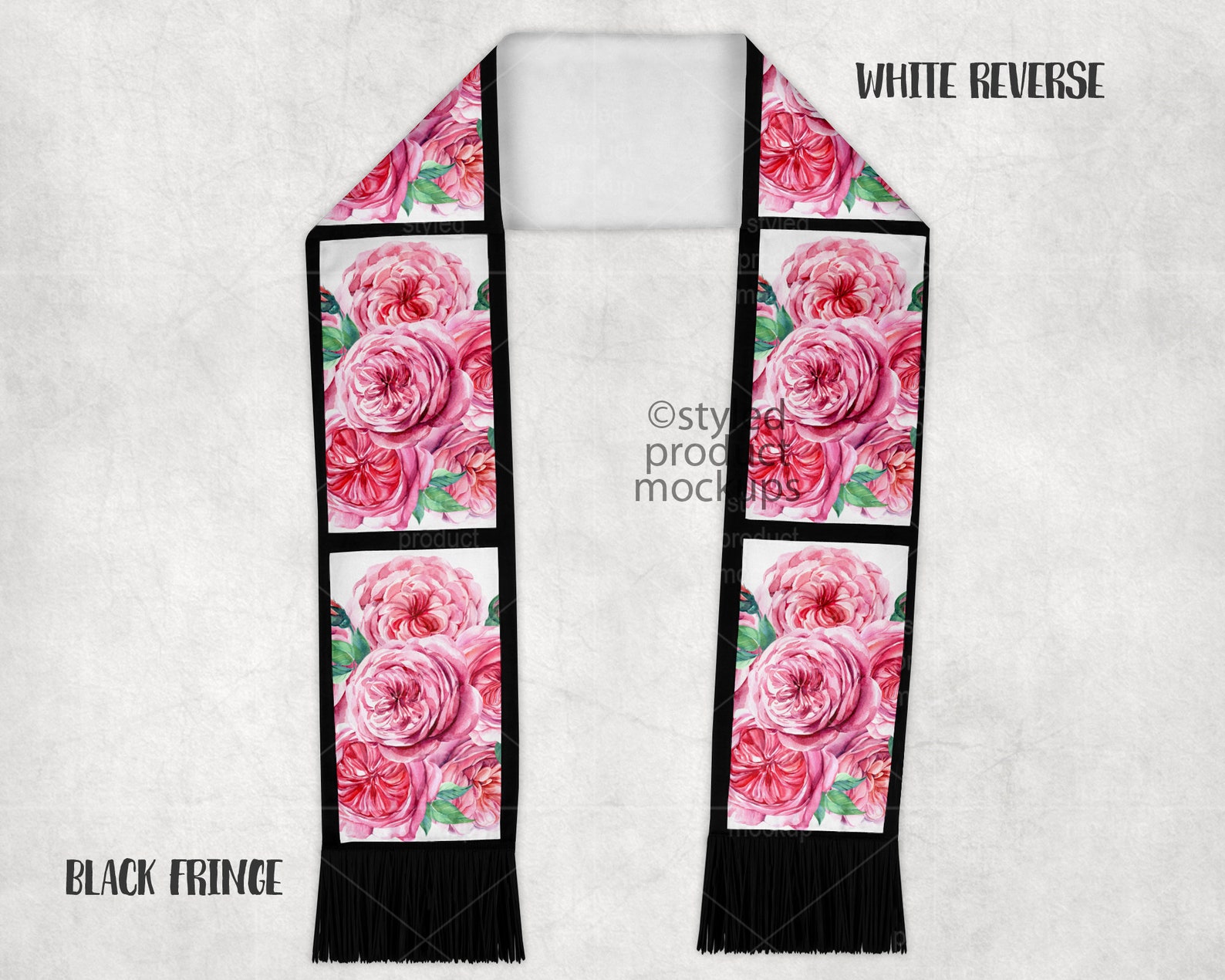 Dye Sublimation Panel Scarf Mockup | Add Your Own Image and Background ...