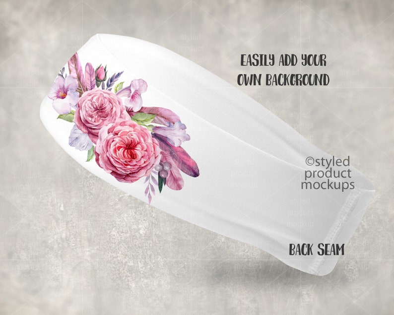 Dye Sublimation Basic Headband Mockup Add Your Own Image and - Etsy