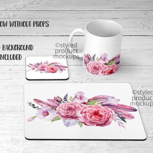 Dye Sublimation Office Desk Set Mockup | Add Your Own Image and ...