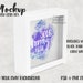 Dye Sublimation Shadow Bank Box Mockup Add Your Own Image and ...